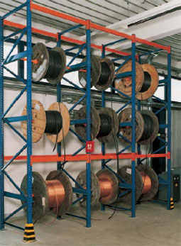 Warehouse Store Wires and Cables Racks - Wire Spool Racking