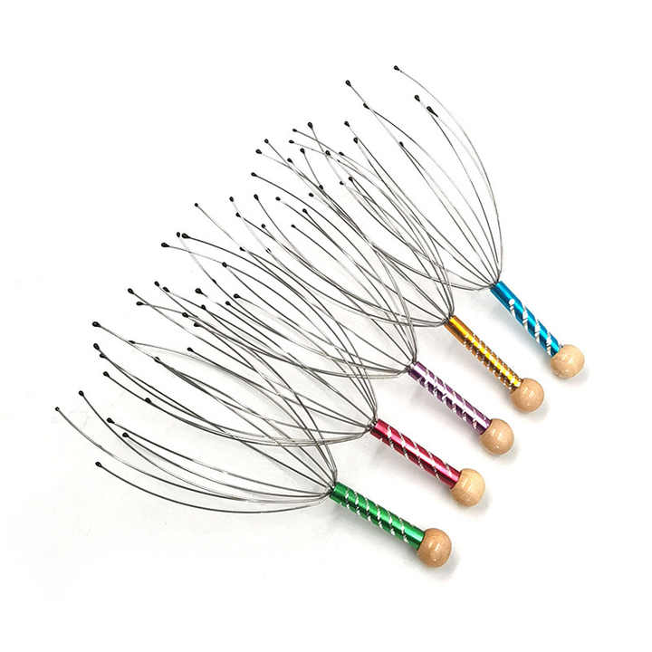 Octopus Relax Head Hair Scalp Scratch Massager Tool Metal Head Massager ...