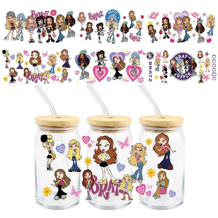 MIYA Custom Cartoon Decal Label UV DTF Cup Wrap Transfer Sticker for ...