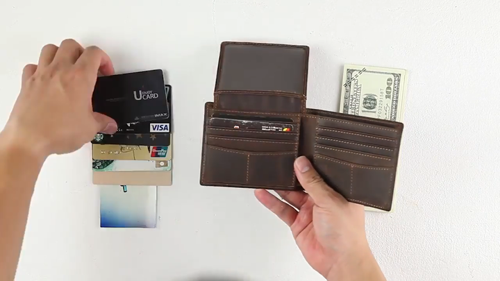 Tiding Original Custom Logo Men's Premium Leather Wallet