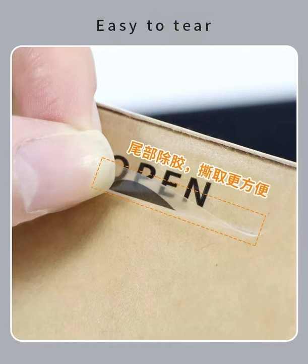 Customized Local Removal Adhesive Hand Tear Position Easy to Tear ...