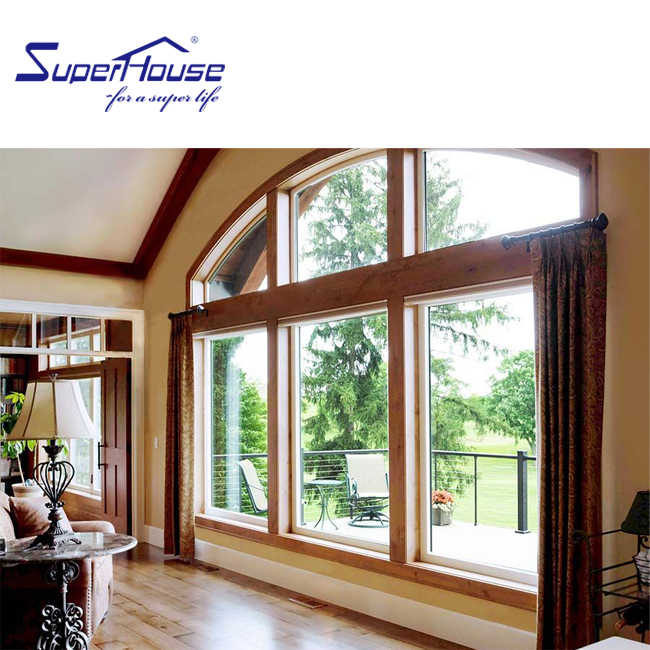 Florida Hurricane Impact Resistant Arch Fixed Windows