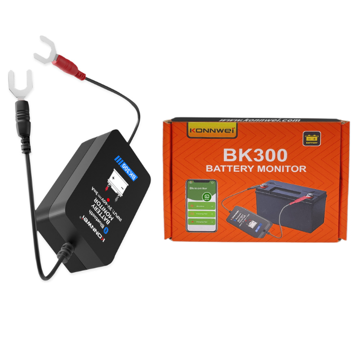 KONNWEI BK300 Bluetooth Car Battery Monitor - Real-Time Data