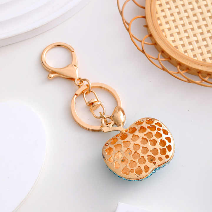 Fashion Keychain Accessories for Women Bling Crystal Rhinestone Charms ...