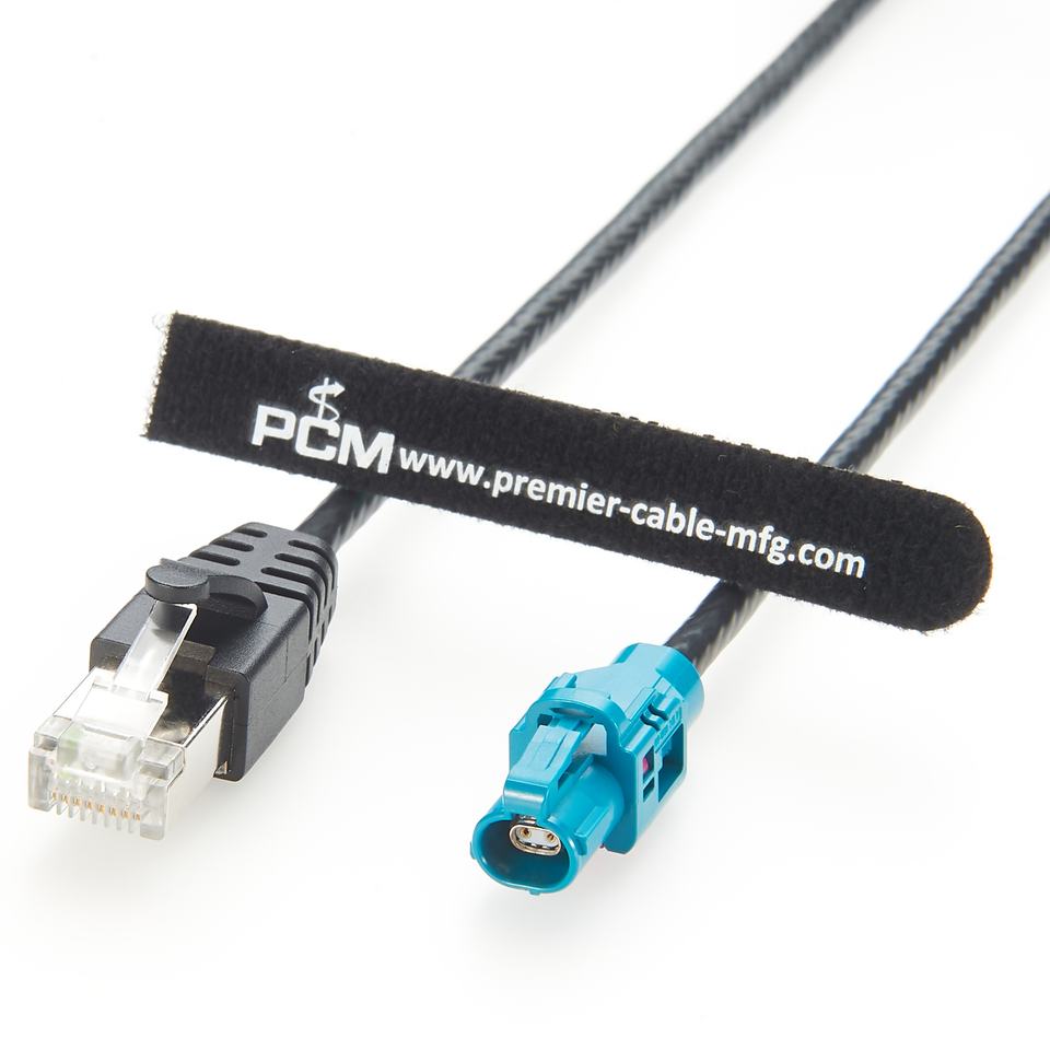 H-MTD to RJ45 Automotive Ethernet Cable Rosenberger E6K10A-1BZZ5-Z H ...