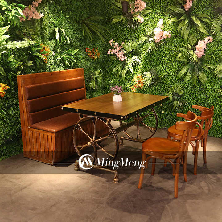 Retro Restaurant Booth Sofa - Industrial Style Furniture