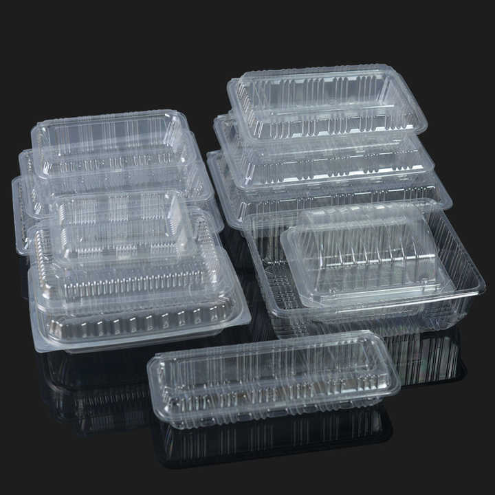 Disposable transparent plastic vaccum container, Bops sushi take away ...