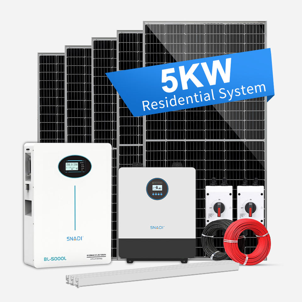 SNADI 5KW Solar Kit Complete off Grid Solar System 12KW Solar System ...