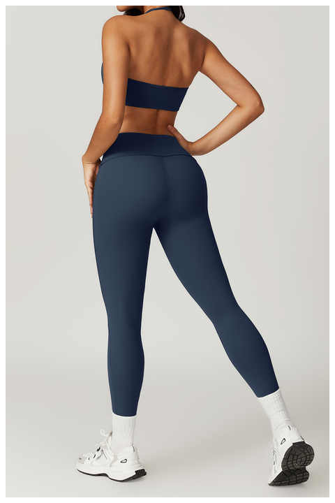 Five Pieces Grey Active Women Legging Yoga Set High Quality Girls ...