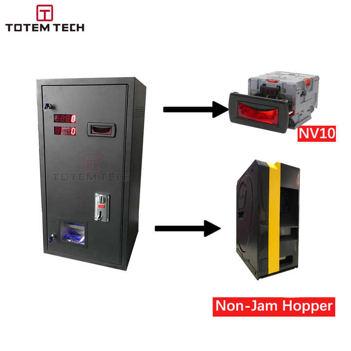 Coin Exchange Machine Quarter Change Machine With NV10 Bill Acceptor ...
