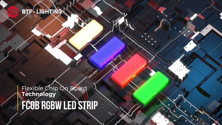 BTF-Lighting FCOB 6 Pin RGBCCT RGB Tunable 3000K-6000K LED Strip, 960 ...
