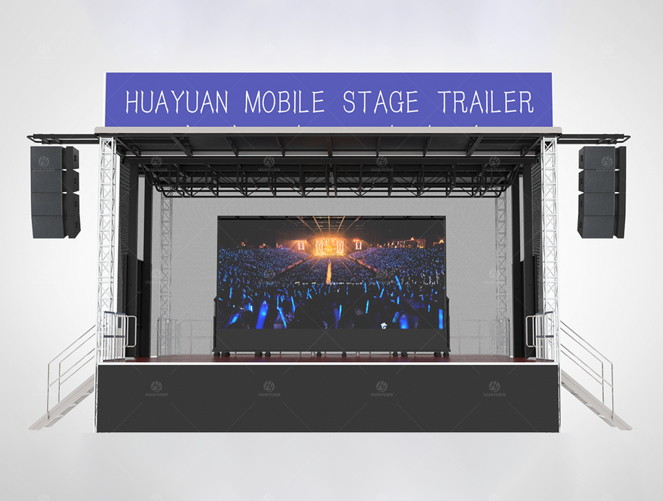 C345 30FT Hydraulic Container Stage Portable Expandable Stage for ...