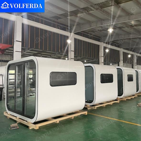 VOLFERDA E7 Space Capsule House Prefab Houses Set kitchen Cabinet ...