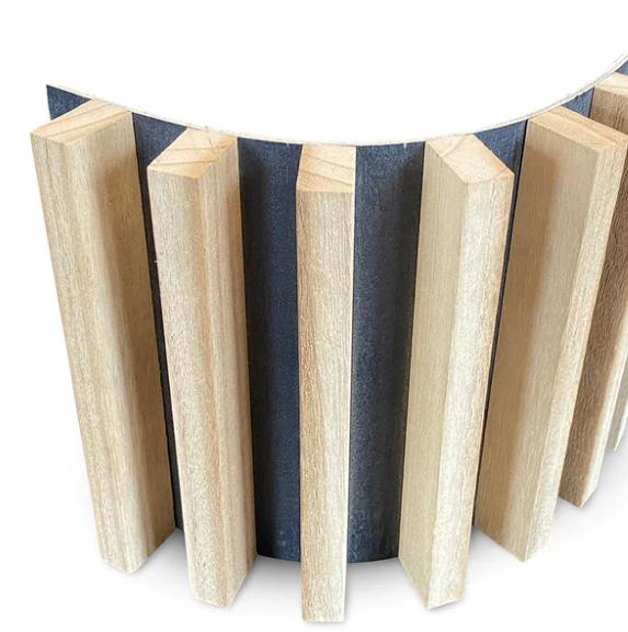 Wood Wall Tambour Half Round Panels - Stylish & Functional