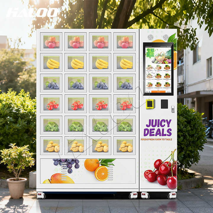 Farmer Food Smart Locker Vending Machine Refrigerated Fruit Locker with ...