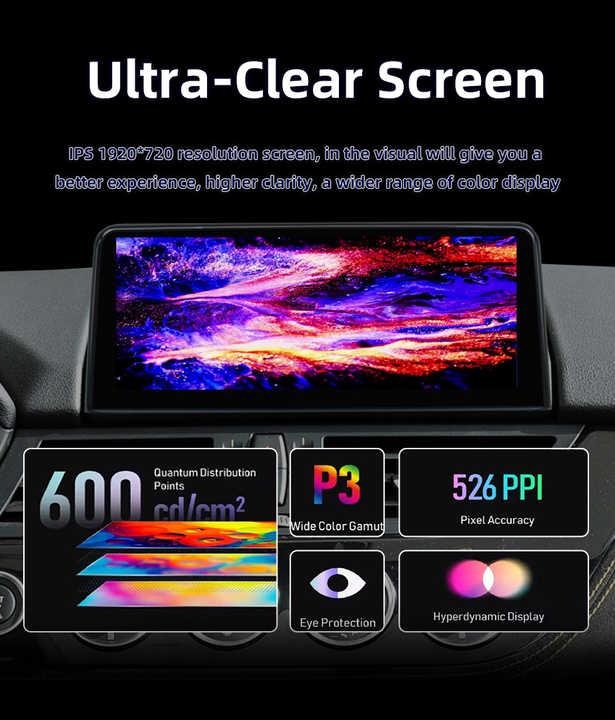 12.3" HD Screen Snapdragon 668 Android 13 Car Radio for BMW