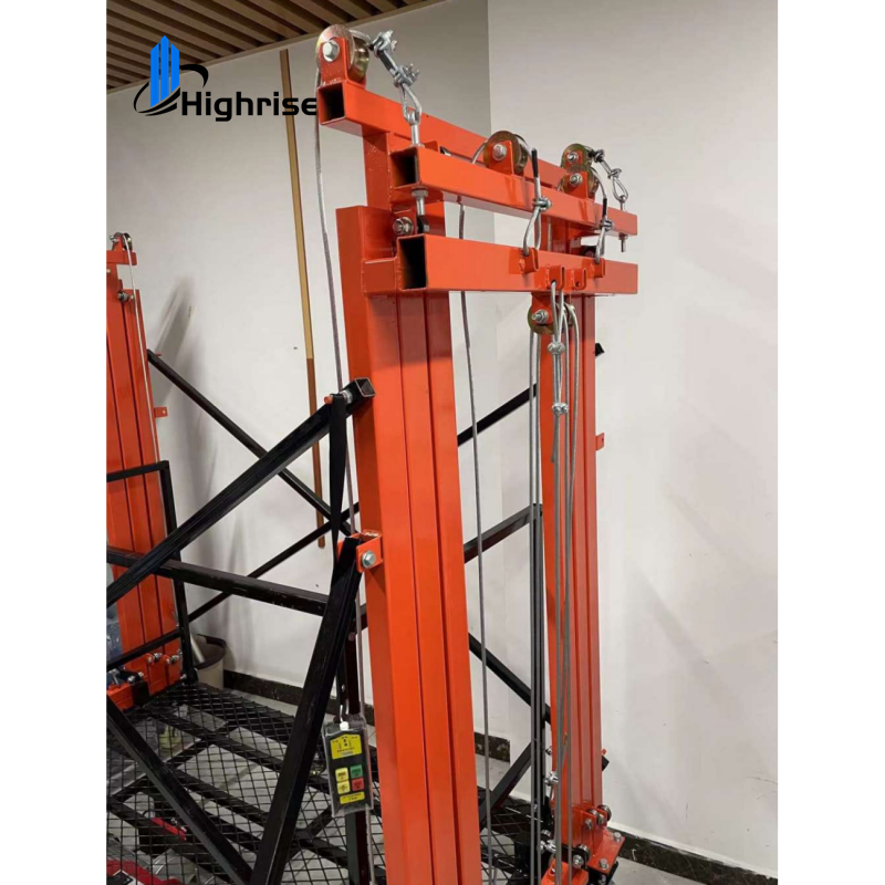 Indoor Outdoor Electric Lifting Scaffold 6m 8m Foldable Work Platform ...