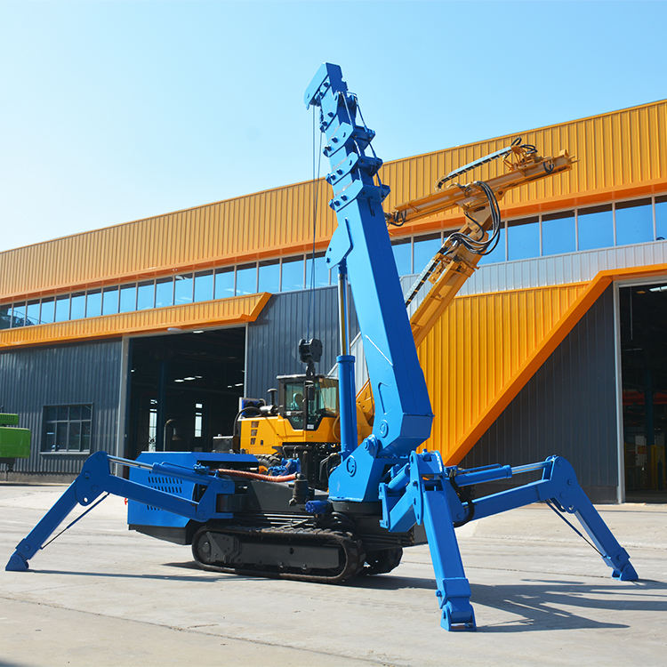 Spider Crane Machine Zero Tail for Parking Lift Post Installation ...