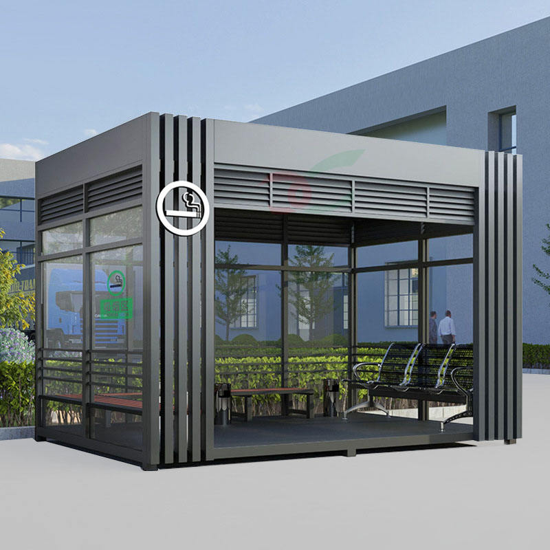 Fast Installation Outdoor Booth - Steel Structure Smoking Room