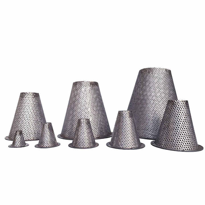 Flat-Bottom Perforated Cone Filtering Stainless Steel Conical Woven ...