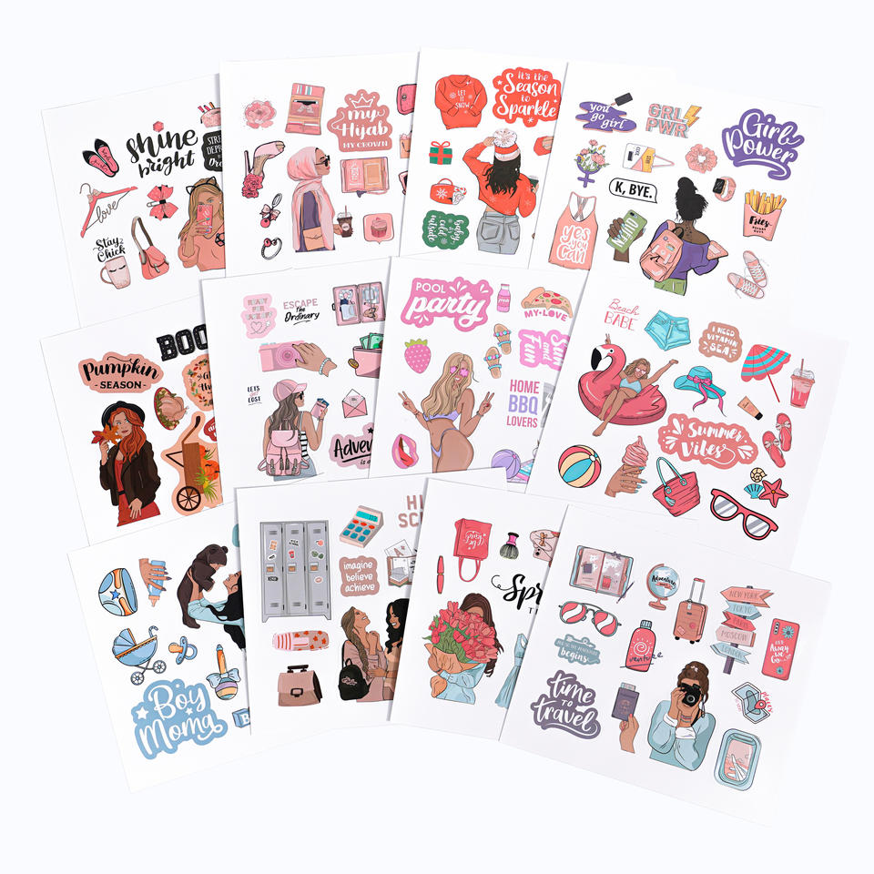 Custom Print Logo Label A4 A5 A6 Self-Adhesive Stickers