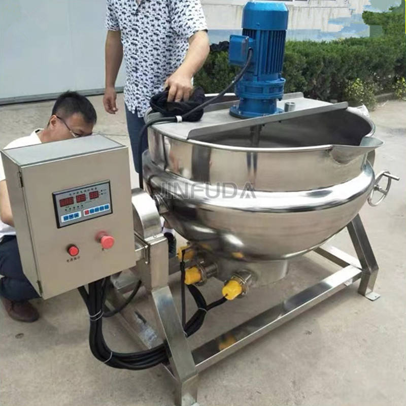 Industrial Steam/Gas/Electric Jacketed Cooking Pot Mixer Double Jacket ...