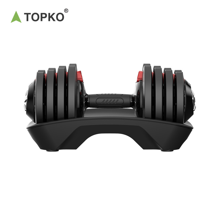 TOPKO Adjustable Dumbbell 40LB/18kg Dumbbells for Multi-weight Options ...