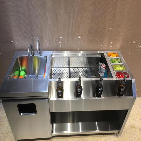 Kitlalong Cocktail Bar Station - Stainless Steel & Foldable