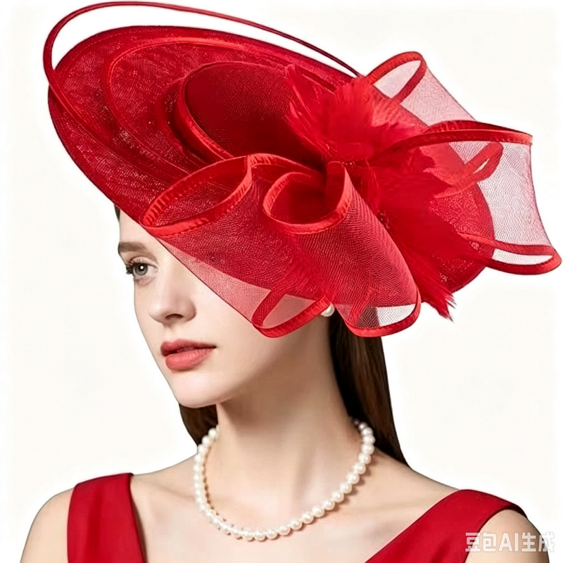 Women Sinamay Fascinator Hat With Flower Netting, Formal Church Wedding ...