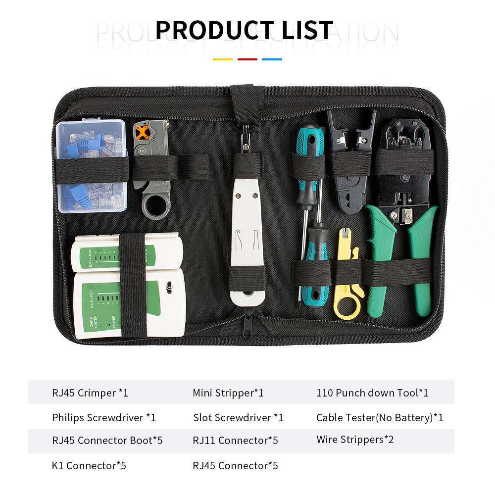 Low Price Network Installation Tool Kit 10-In-1 Network Tool Set ...