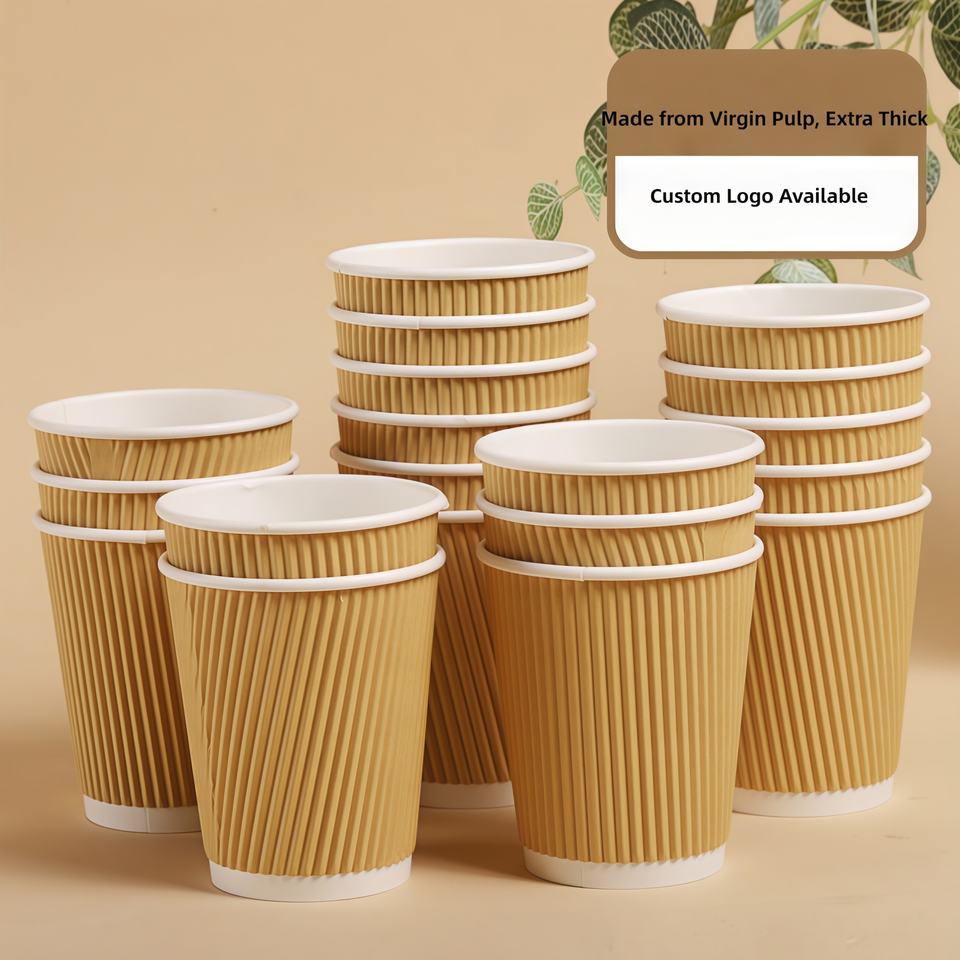 Extra Thick and Hardened Disposable Paper Cups with Lids Factory Direct ...