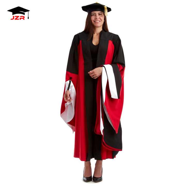 Academic Stanford Doctoral Regalia Gown with Customized Hood and 8 ...
