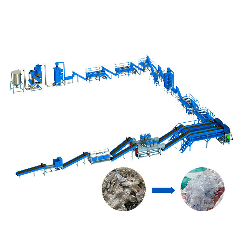 Waste Plastic PET Bottles Recycling Washing System Crushing Washing ...