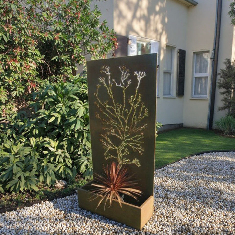 Luxury Artificial Corten Steel Laser Cut Weather Resistant Customizable ...