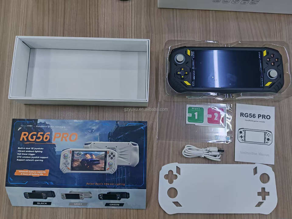 RG56PRO EmuELEC System Handheld Retro Game Console Dual Joysticks HD ...