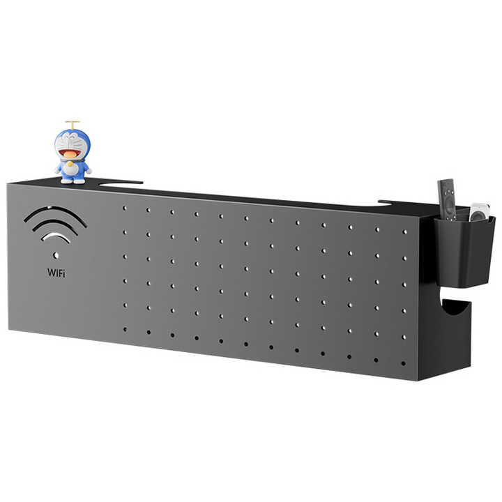 Metal Router Shelf Wall Mount WiFi Router Storage Box Modem Cable ...