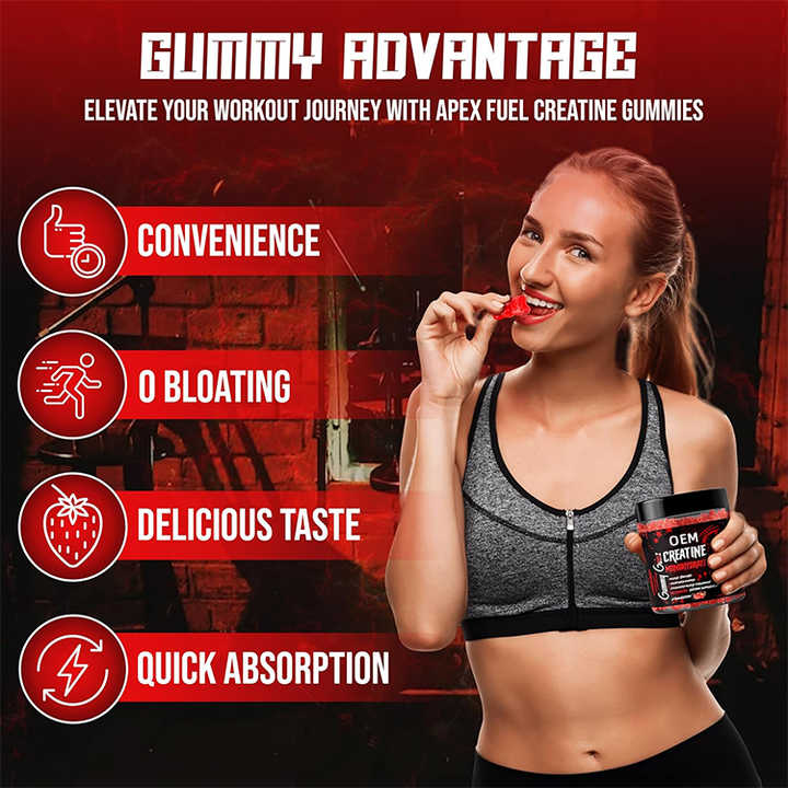 Oem Hot Selling Gym Pre Workout Gummies Supplement Muscle Builder ...
