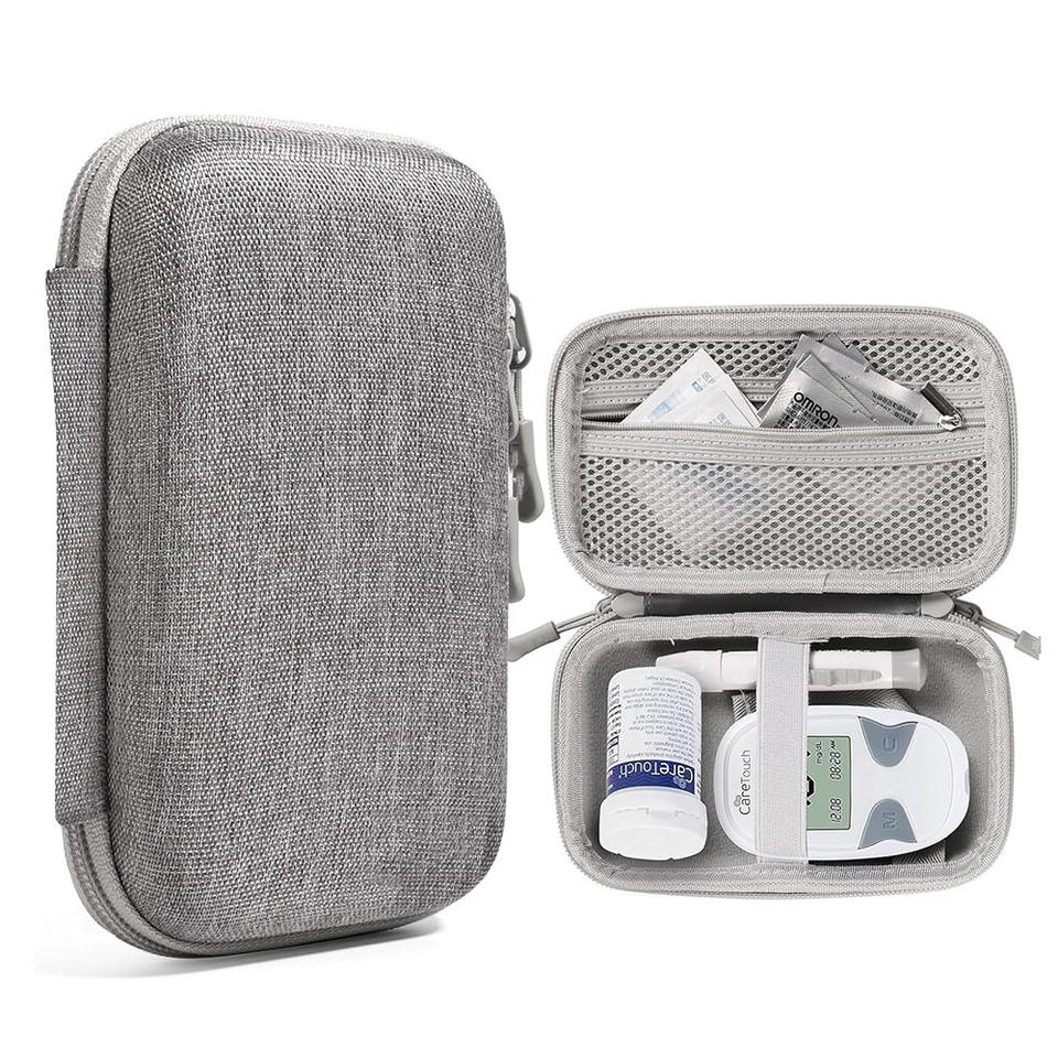 Diabetes Travel Case EVA Hard Shell Diabetic Supplies Bag EVA Carrying ...