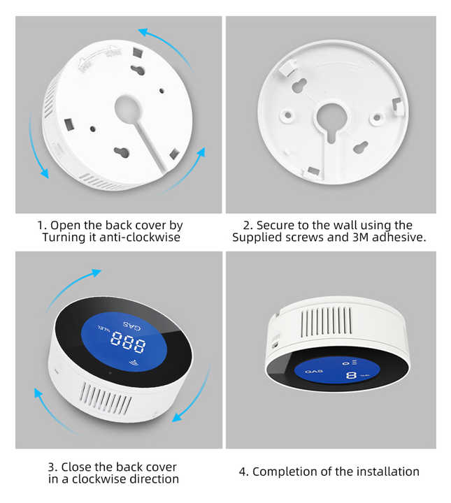 Smart LNG Gas Leak Detector with APP Control for Home Security