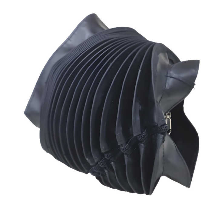 Flexible Round Telescopic Bellows Cover with Zipper Guard Shield for ...