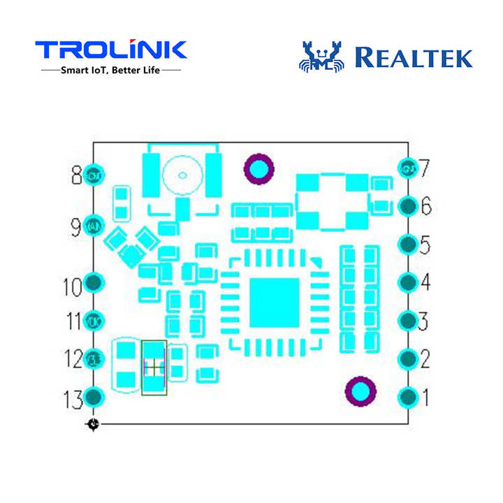 WiFi Module Realtek RTL8189FTV-VQ1 Chipst 72M SDIO 2.0 Security ...