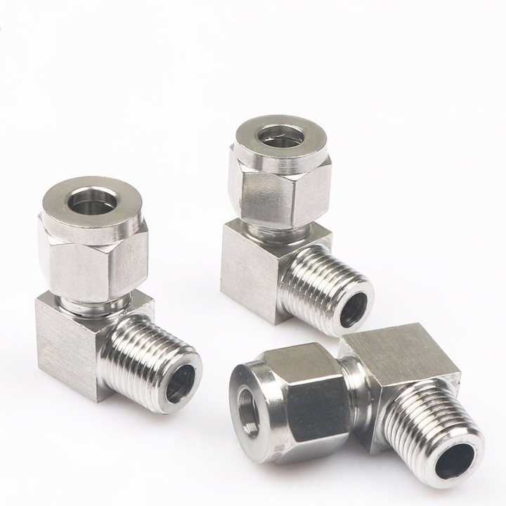 Inox Male Elbow Connector 304 Stainless Steel 4mm 6mm 8mm 10mm 12mm Npt ...