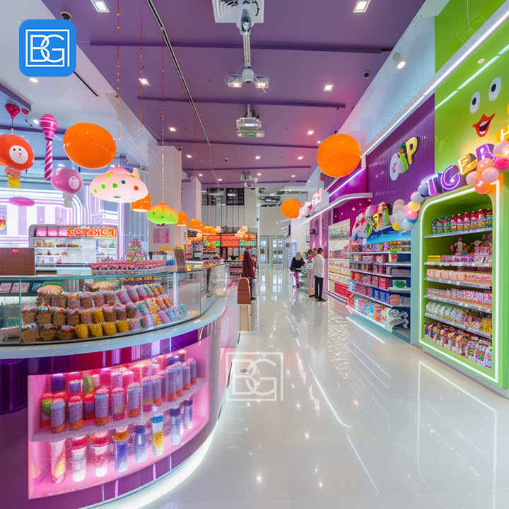Snack Display Cabinet - Eco-Friendly Candy Store Decoration
