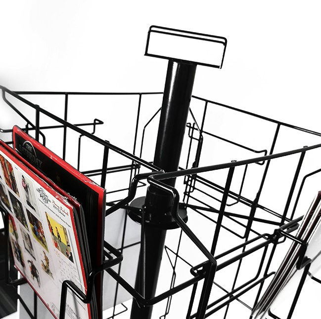Postcard Display Racks Rotating Display Stand Wire Pocket Spinner ...