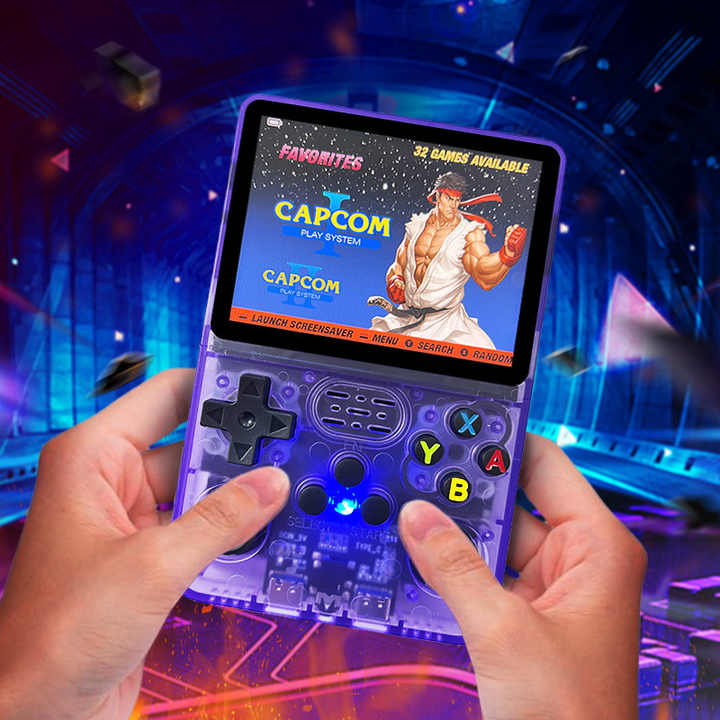 Arkos R36S Console - 128GB Handheld Gamepad with Retro Games