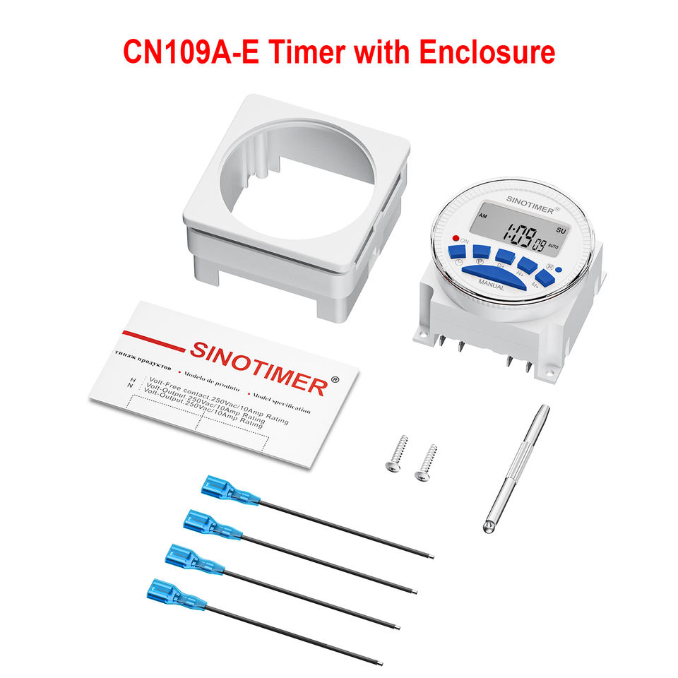 CN109A-E Programmable Timer with Enclosure 10A/30A Capacity 1-Minute ...
