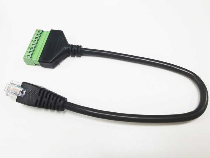 RJ45 to Screw Terminal Block 8p connector Ethernet RJ45 Male Crystal ...