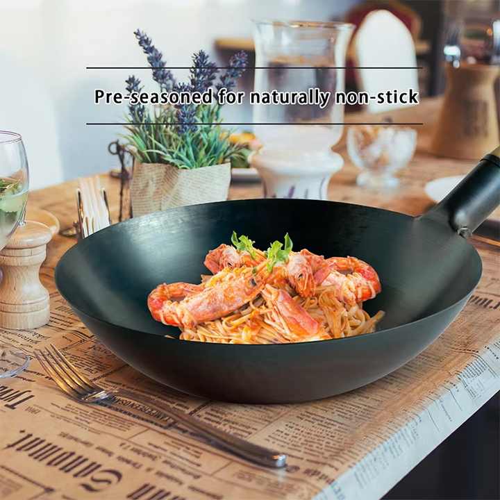 Chinese Traditional Wok Manufacturers - Non Stick Carbon Steel Wok