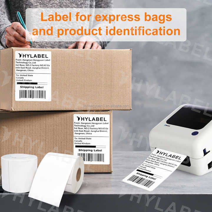 102x152 4x6 Direct Thermal Label Barcode Sticker Self Adhesive 4"x6 ...