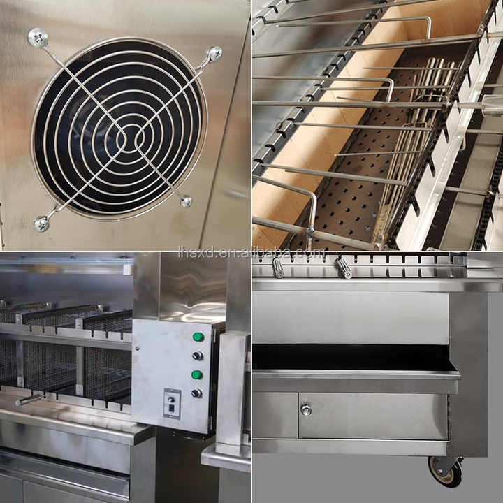 Automatic Charcoal Barbecue Grill Machine/Brazilian Grill Big Capacity ...